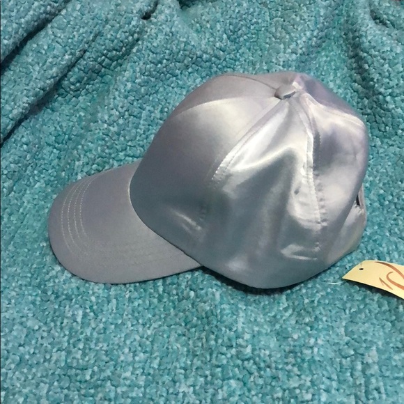 Accessories | New Grey Solid Satin Baseball Cap | Poshmark